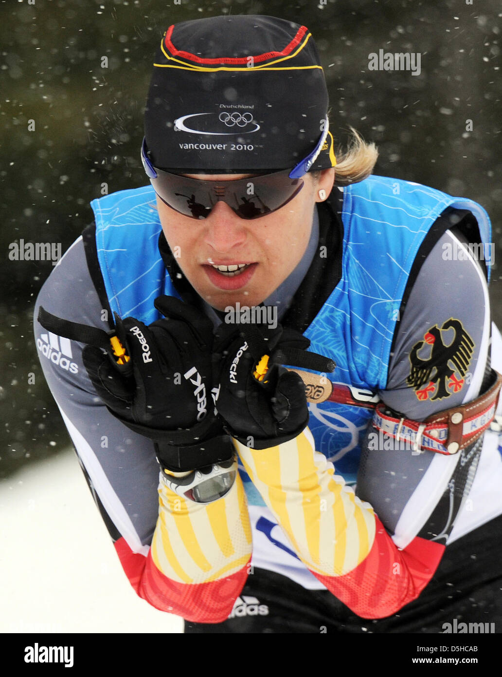 Magdalena Neuner of Germany in action during the Women's Biathlon ...