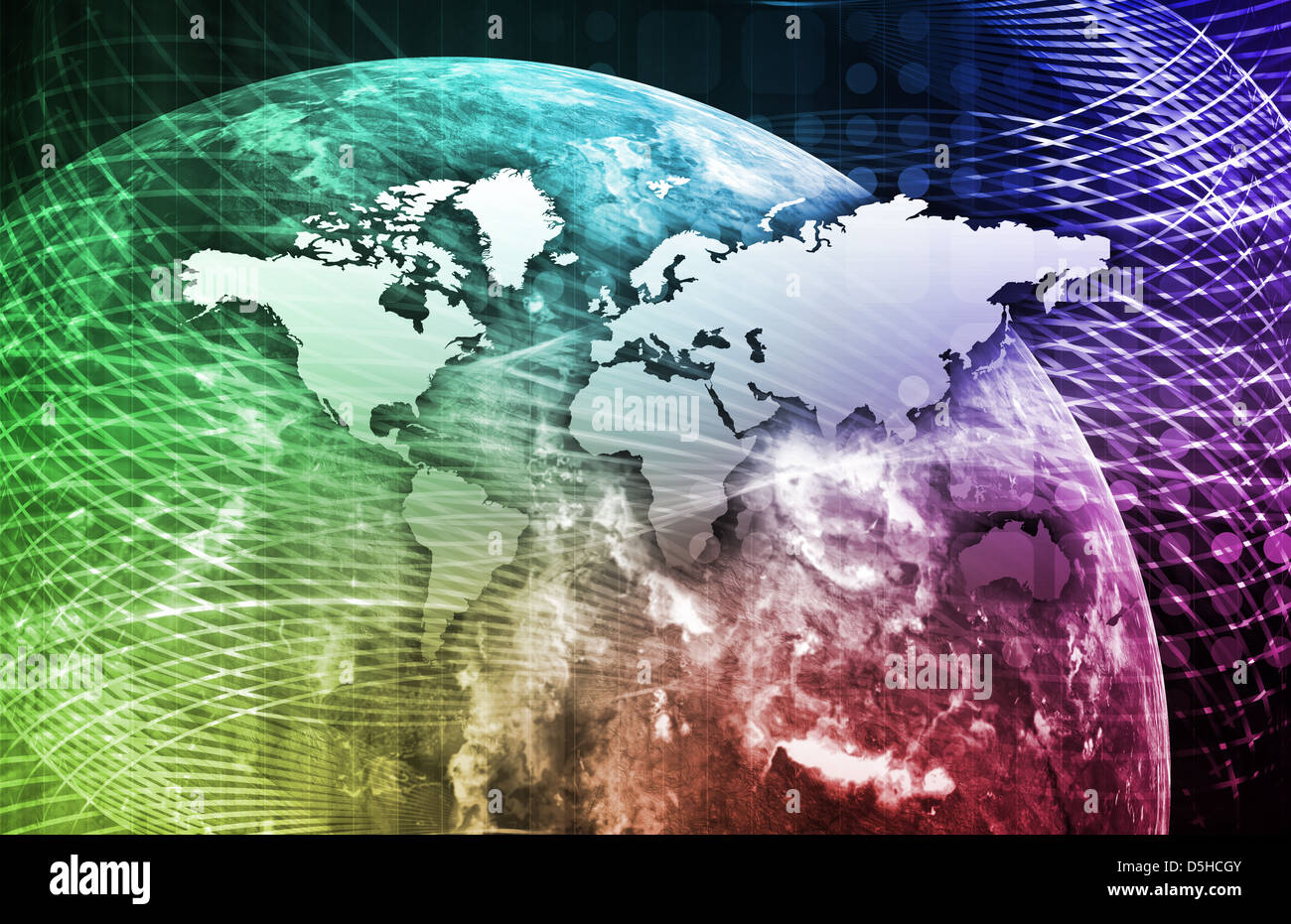 Digital Communication on the Internet with Data Stock Photo - Alamy