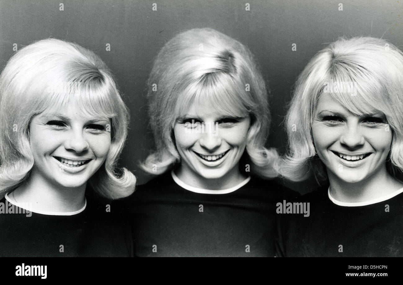 THE THREE BELLS UK pop trio in December 1964. Photo Tony Gale Stock ...