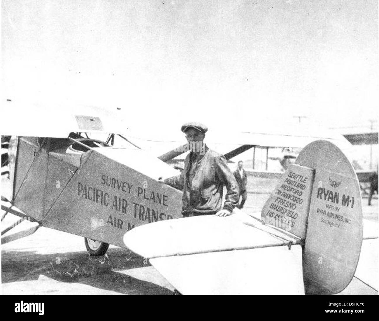 A 1926 Ryan aircraft, which played a key role in early aviation history ...