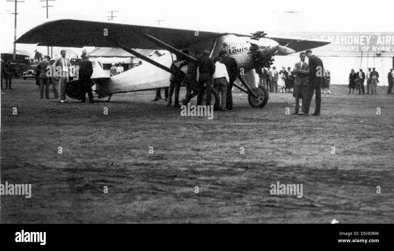 The Ryan aircraft, shown in this 1927 image, highlights the era's early ...