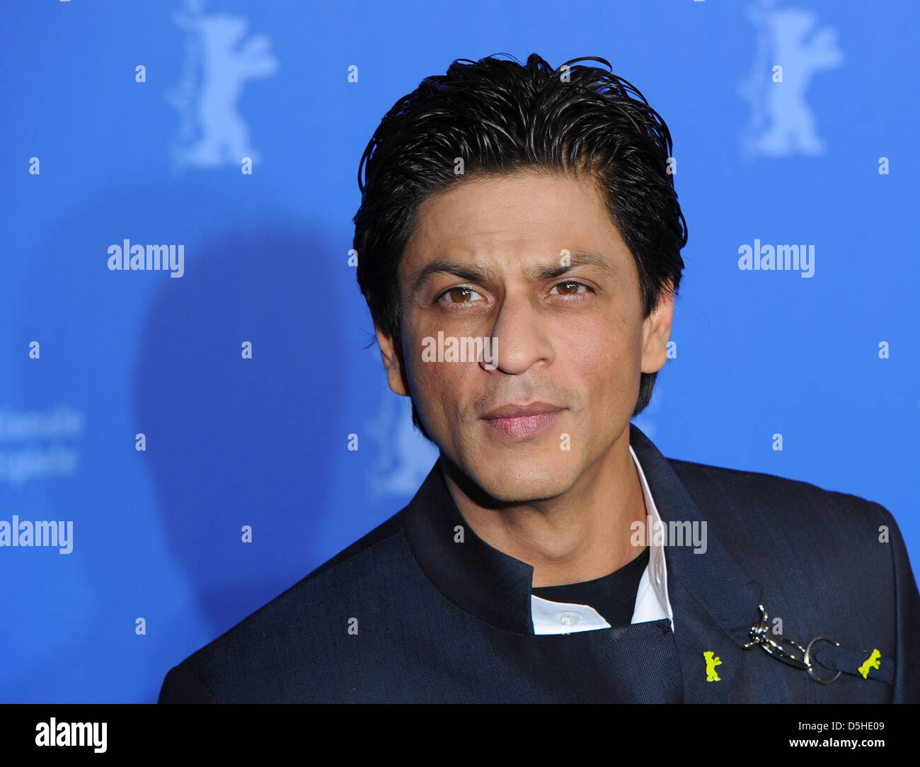 Indian actor Shah Rukh Khan attends the photocall for the film 'My name ...