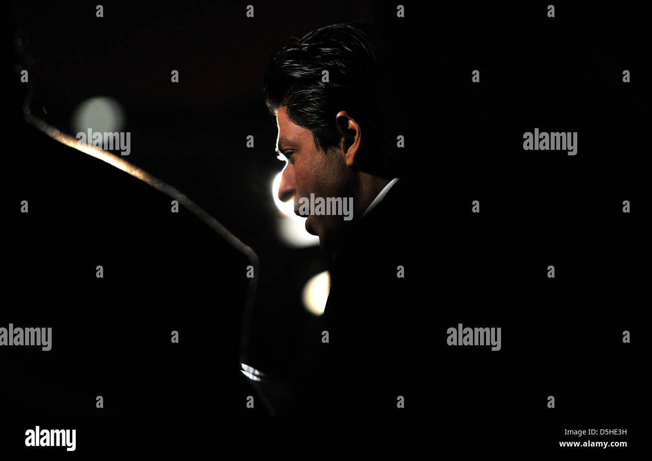Bollywood actor Shah Rukh Khan arrives for the premiere of the film 'My ...