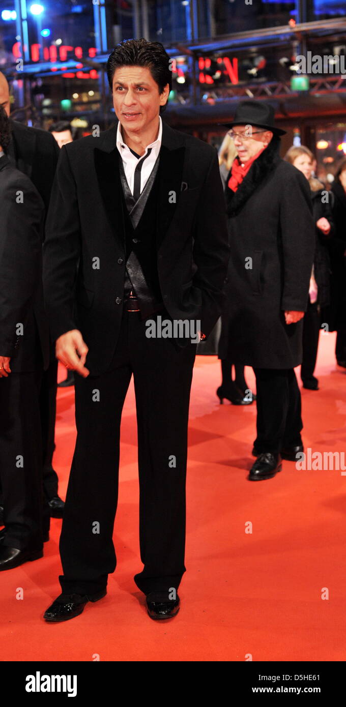 Indian actor Shah Rukh Khan arrives for the premiere of the film 'My ...
