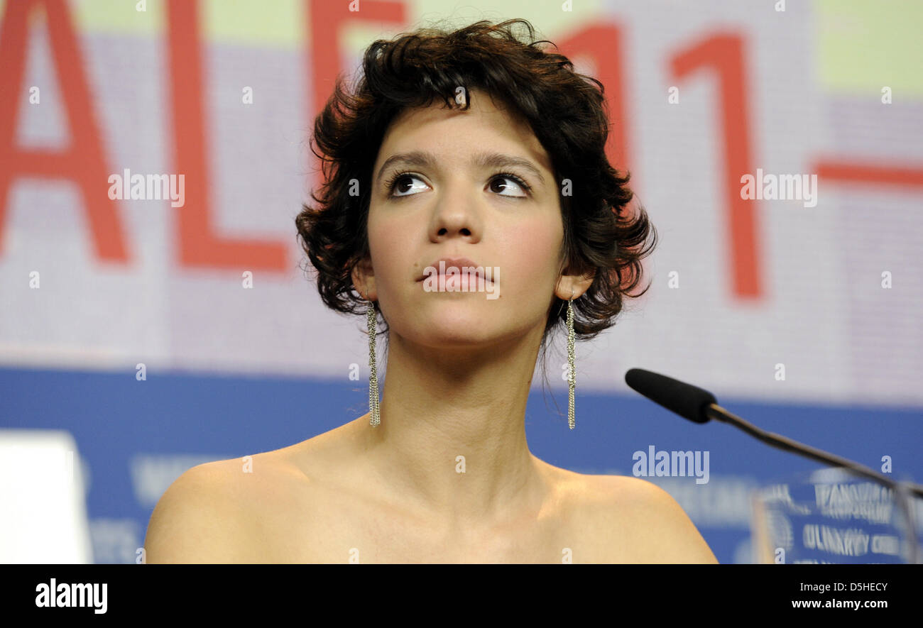 Romanian actress Ada Condeescu attends the press conference of the ...
