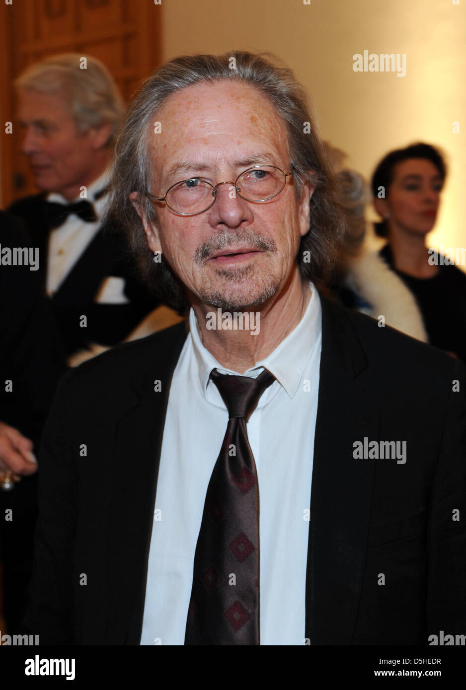 Author Peter Handke arrives at the residence for birthday celebrations ...