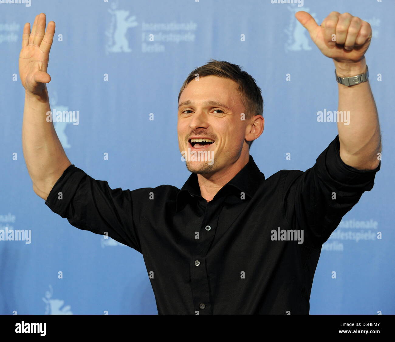 German actor Florian Lukas attends the photocall for the film "When we ...