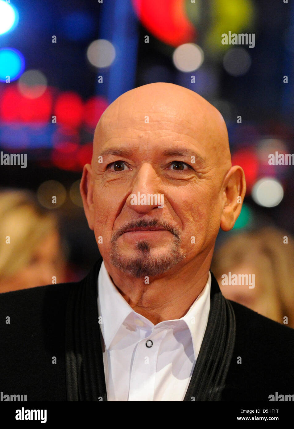 British actor Sir Ben Kingsley arrive for the premiere of the film ...