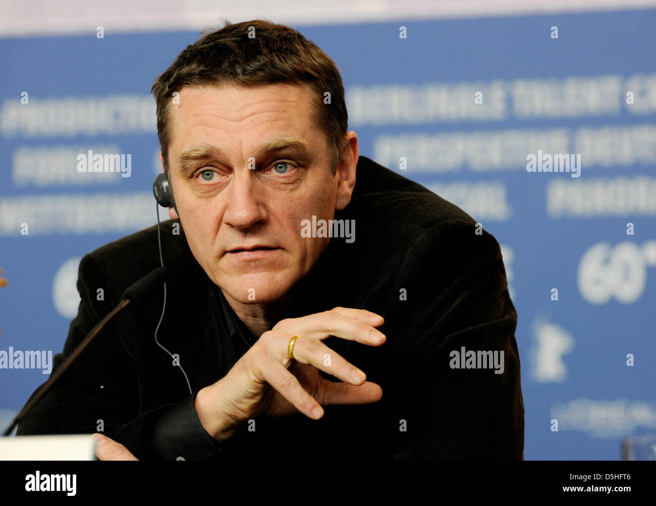 Finnish actor Ville Virtanen attends a press conference for the film ...