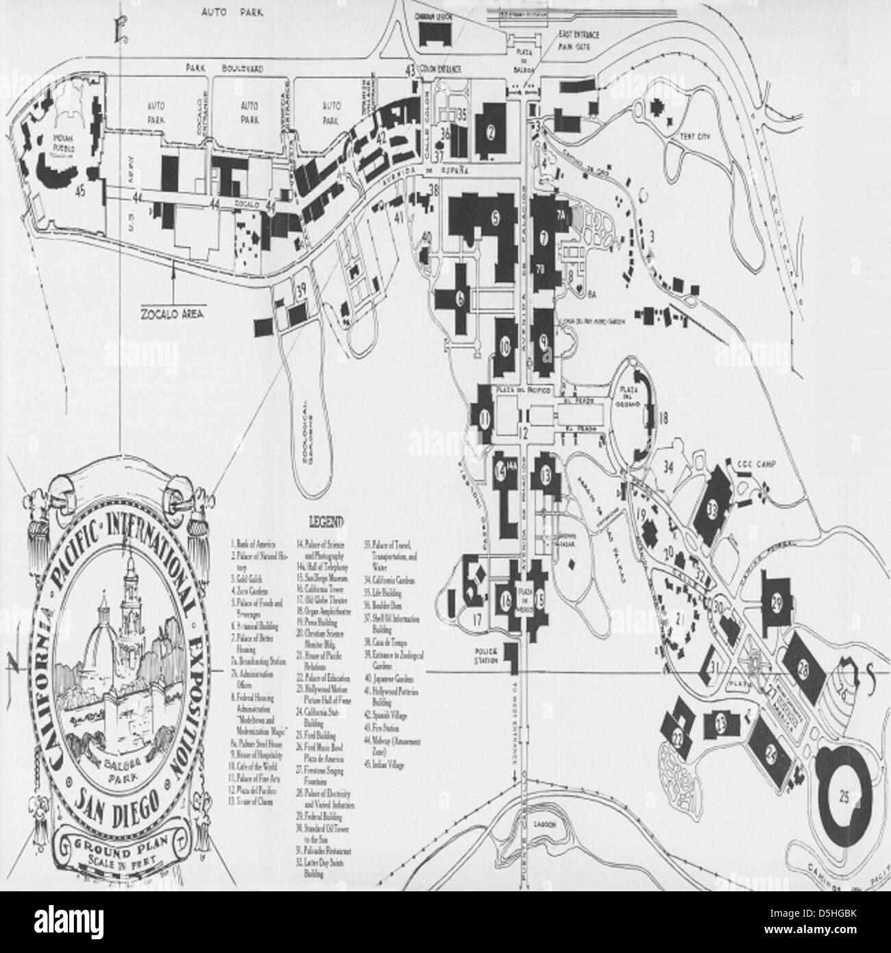 Map of san diego Black and White Stock Photos & Images - Alamy