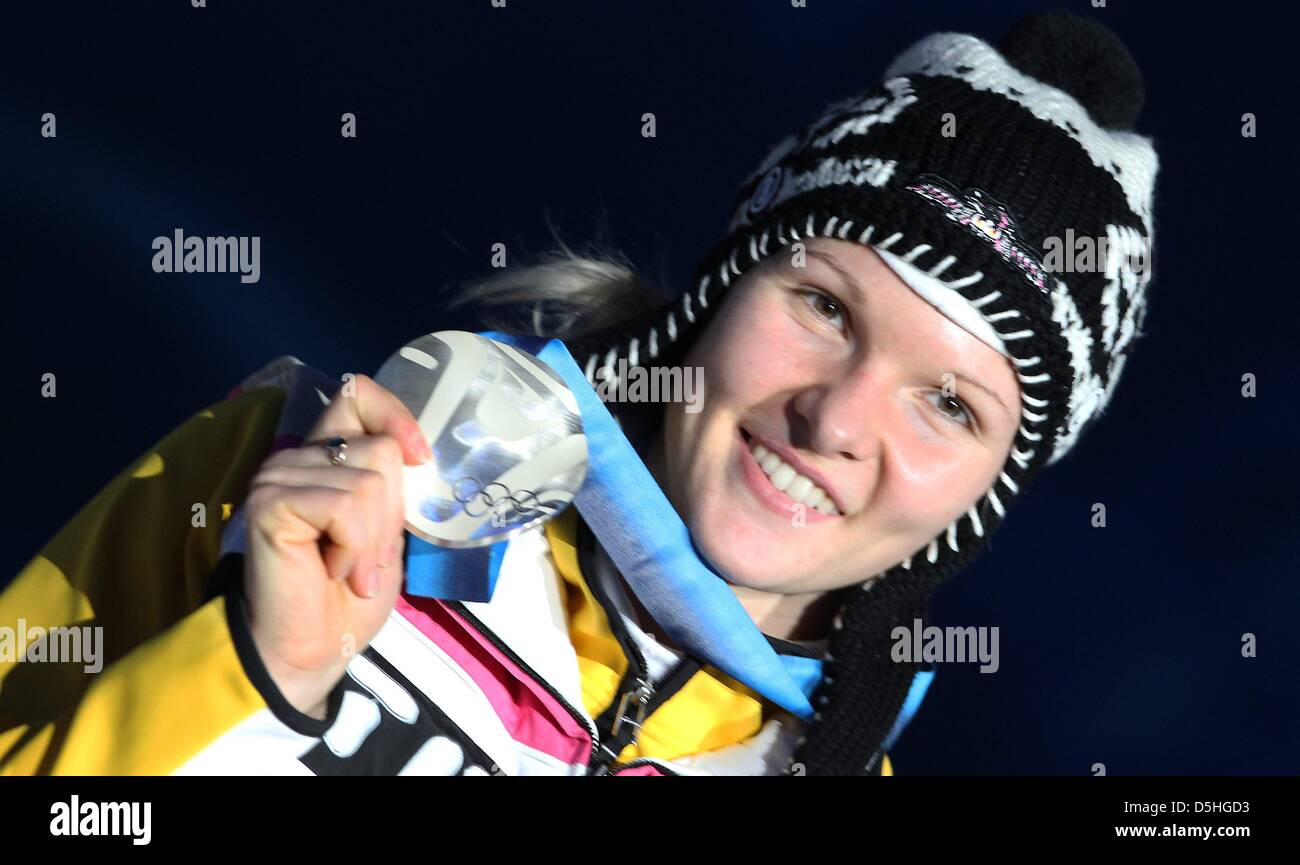 Womens' Speed Skating 3000m silver medal winner Stephanie Beckert ...