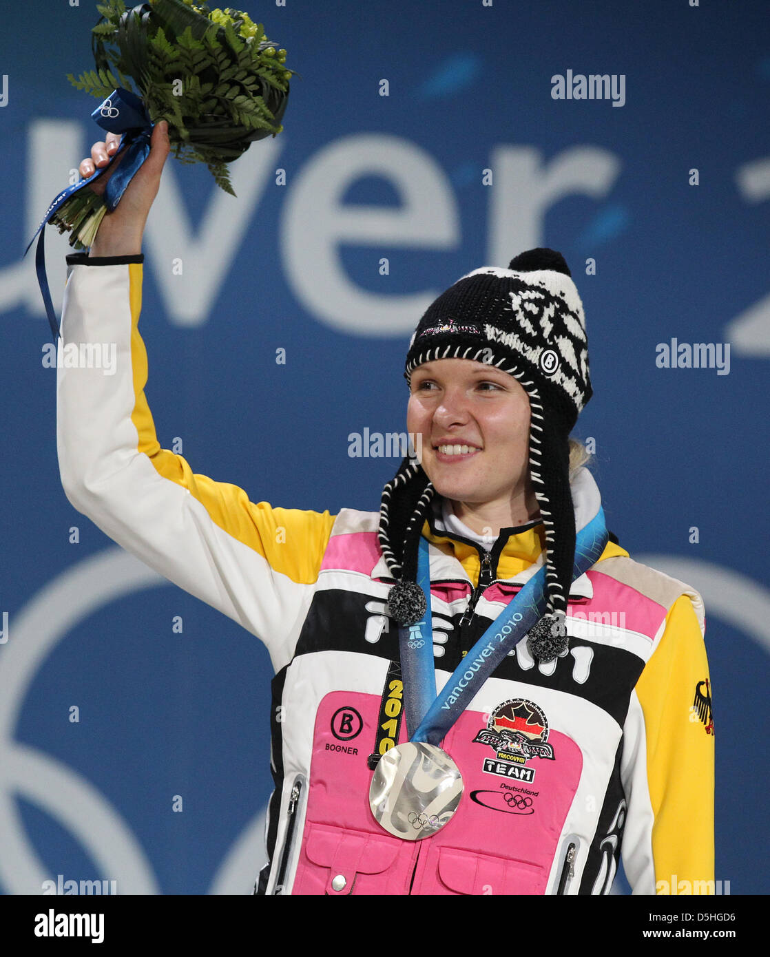 Womens' Speed Skating 3000m silver medal winner Stephanie Beckert ...