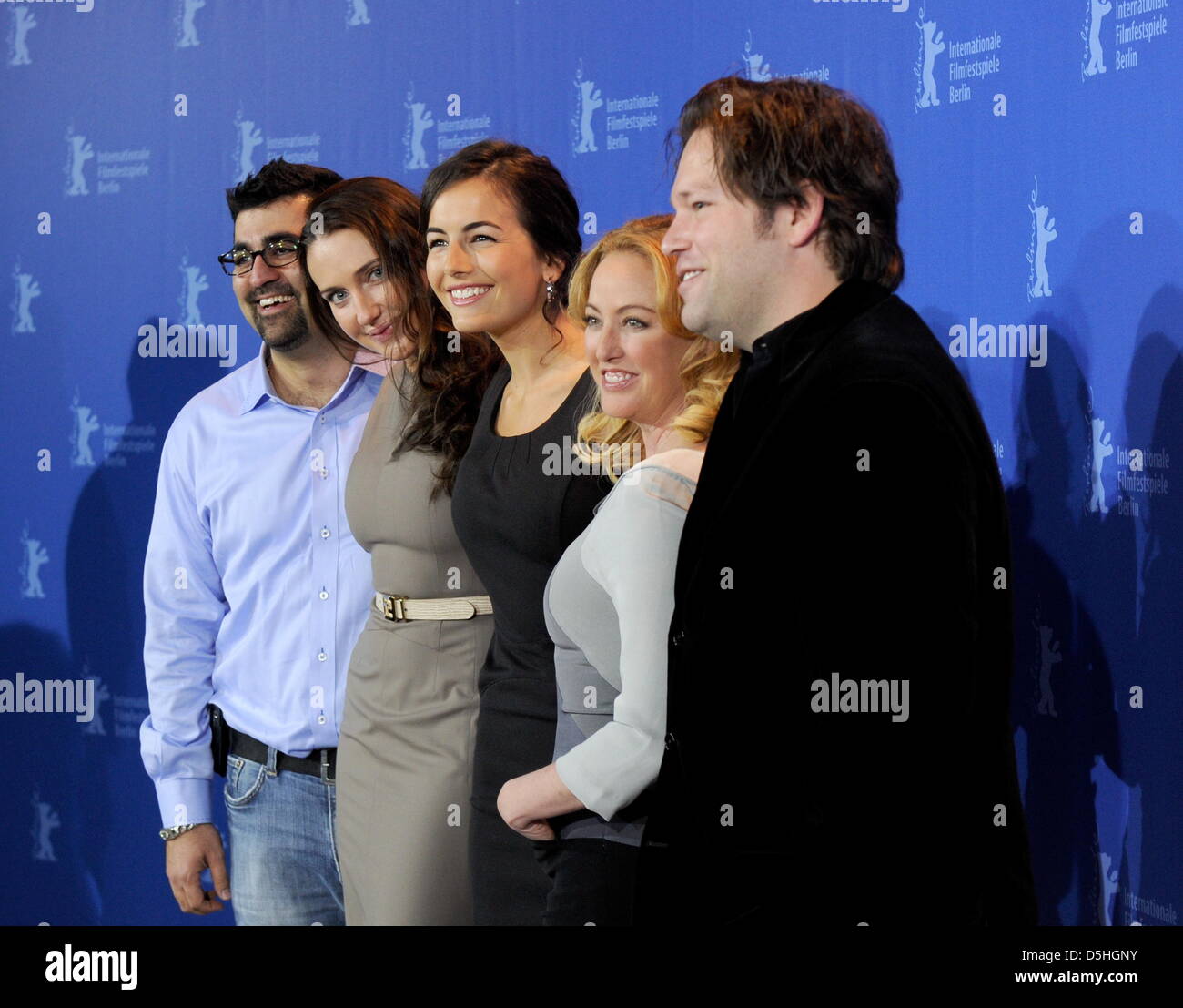 Producer Kia Jam (L-R), US actresses Anna Anissimova (L-R), Camilla ...