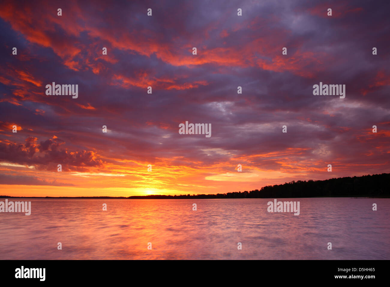 Lake Saadjärv at the sunset. Estonia, Europe Stock Photo - Alamy