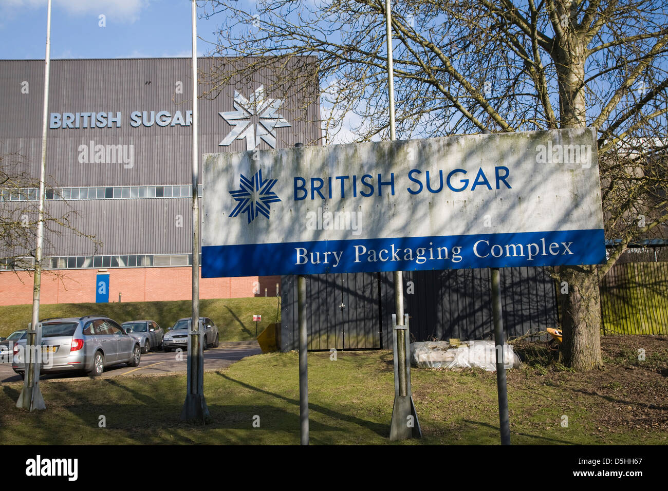British sugar processing factory at Bury St Edmunds, Suffolk, England ...