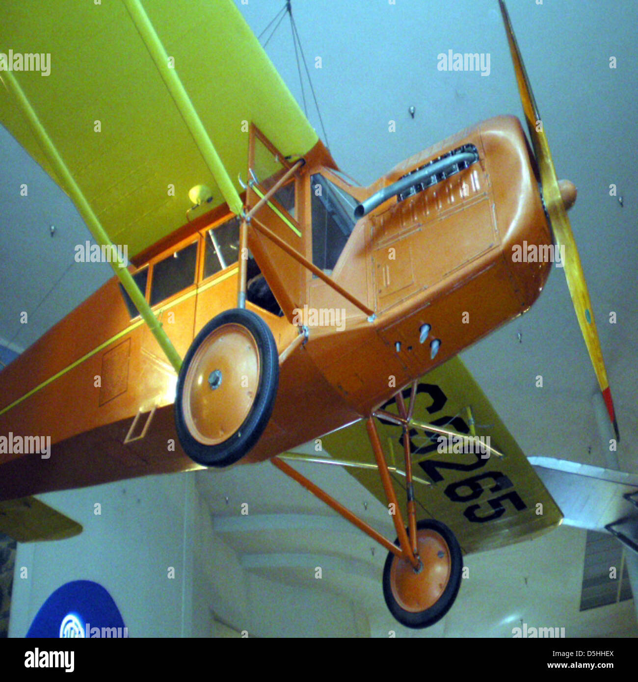 The Curtiss B-1 Robin, an early American light aircraft, is displayed ...