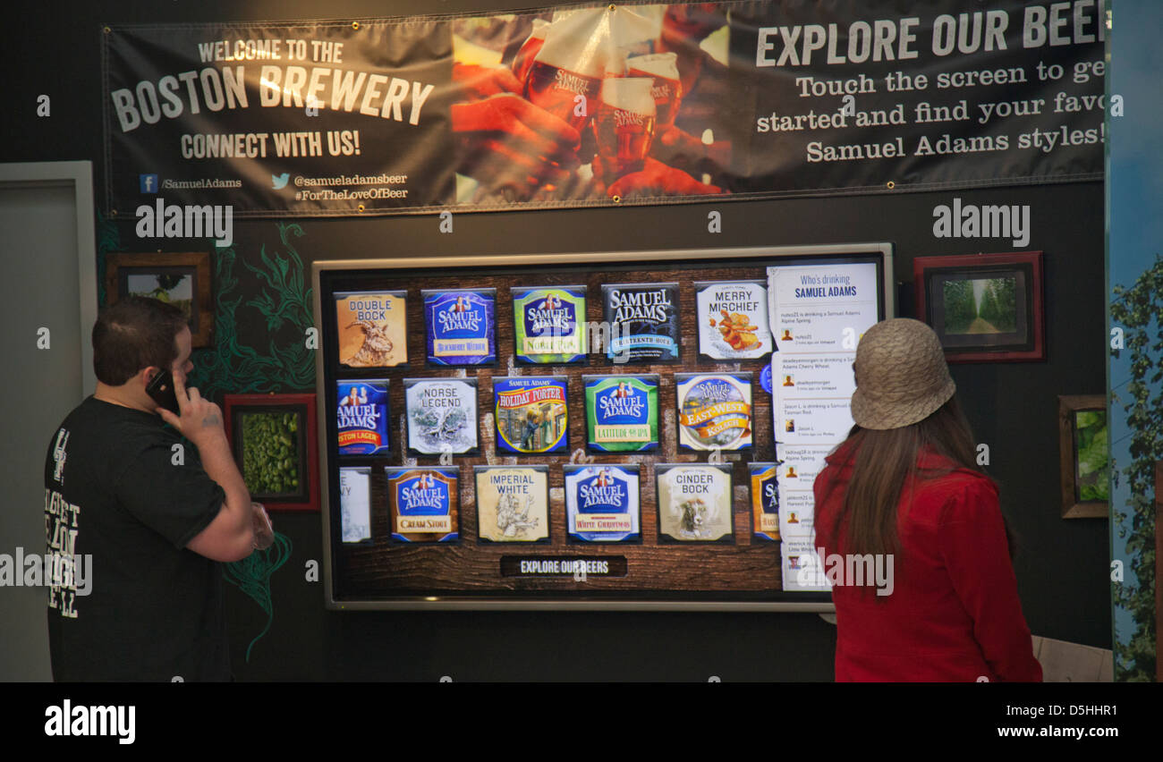 Samuel Adams beer tour Stock Photo - Alamy