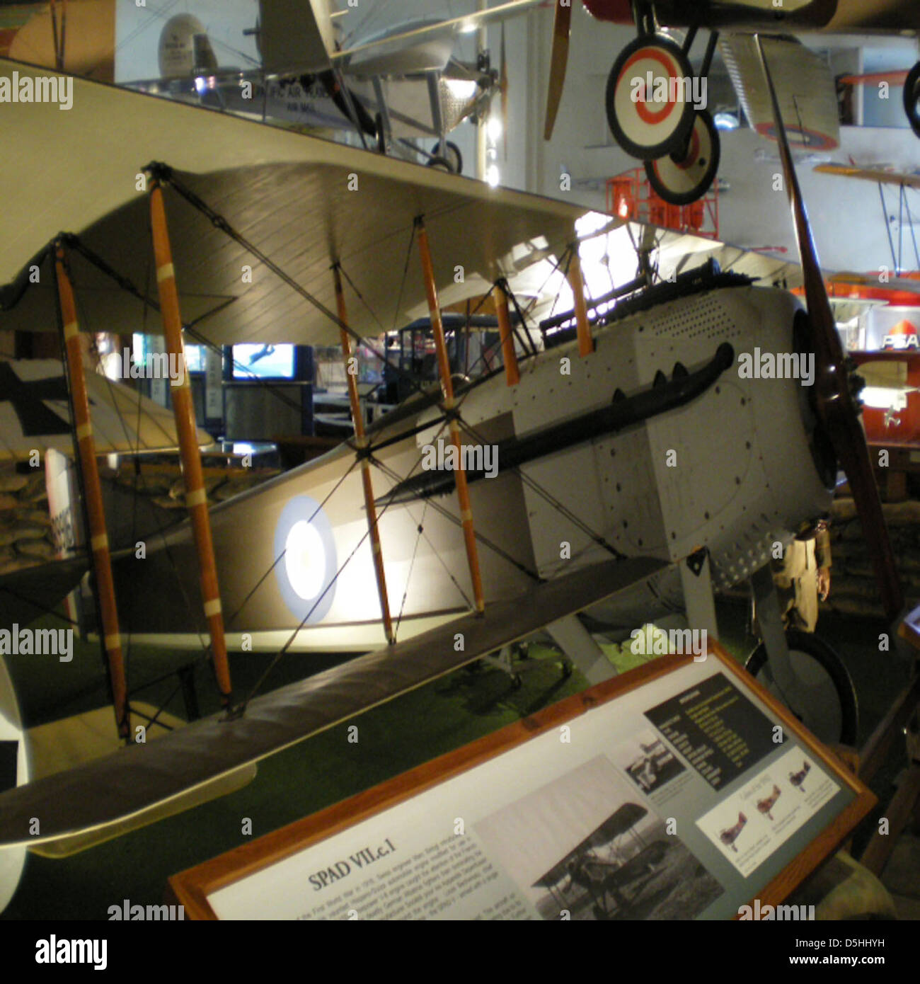 The SPAD VII C1 is a French World War I fighter aircraft. This plane ...