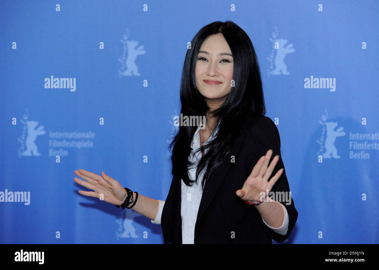 Actress Peng Lin attends the photocall for the film 'Little Big Soldier ...