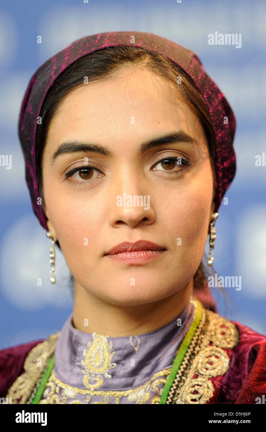 Iranian actress Mitra Hajjar attends the press conference of the film ...
