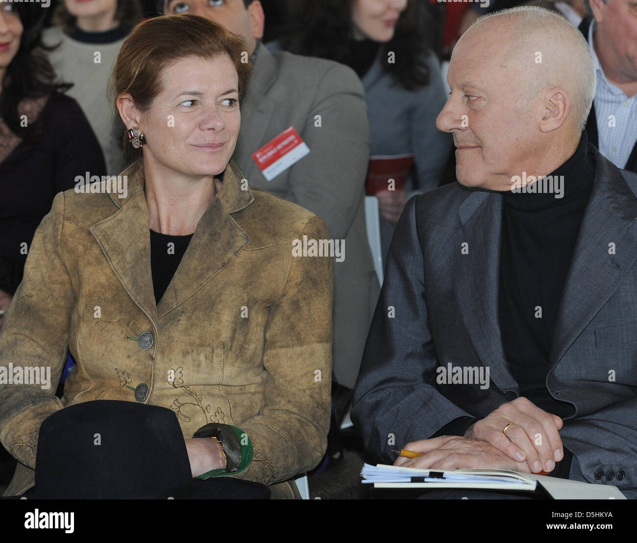British star architect Norman Foster (R) and his wife Elena (L ...