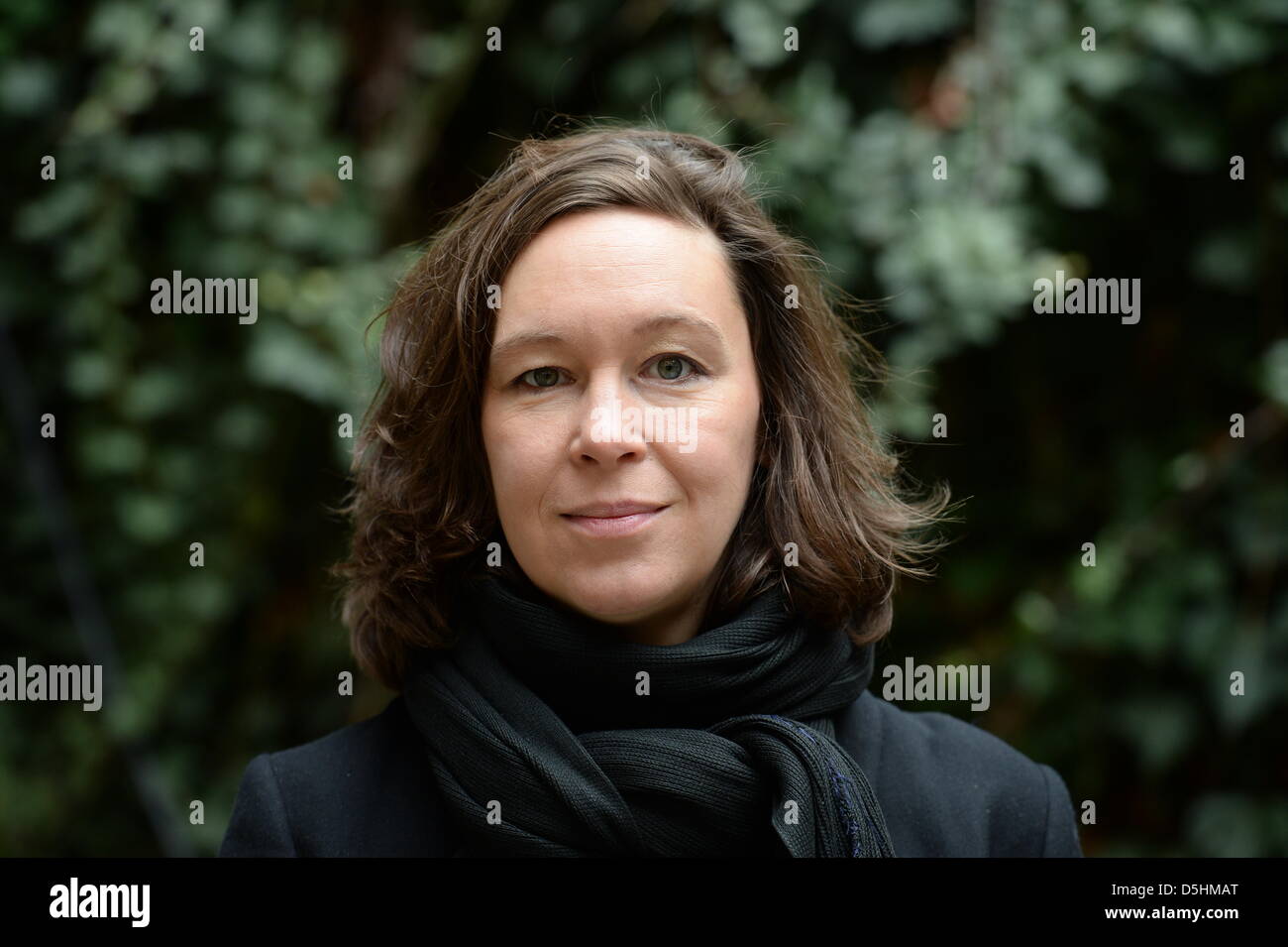 Poet Monika Rinck poses for the photographers in Staufen, Germany, 03 ...