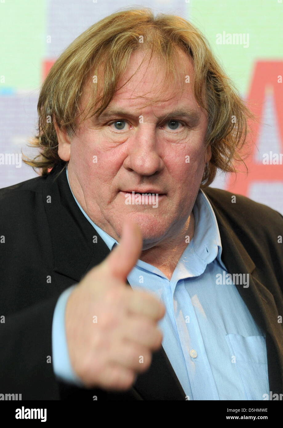French actor Gerard Depardieu poses during the press conference of the ...