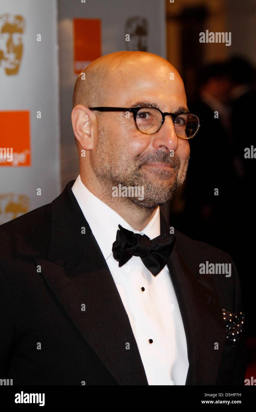 US actor Stanley Tucci arrives for the 2010 Orange British Academy Film ...