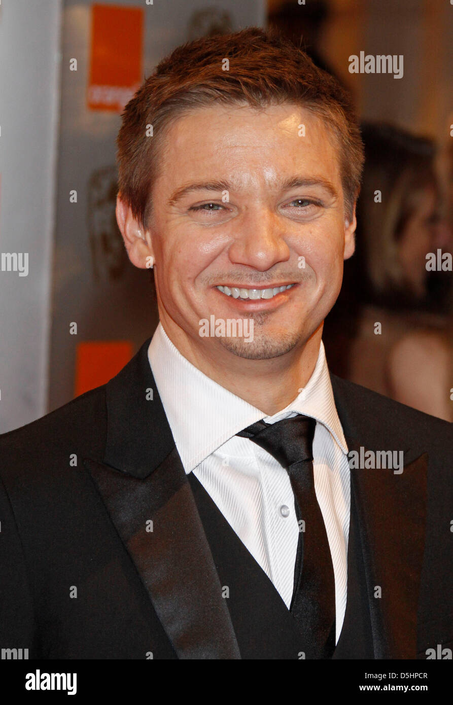 US actor Jeremy Renner arrives for the 2010 Orange British Academy Film ...