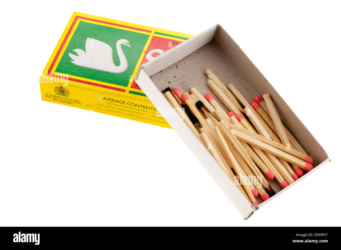 Box of used matches Stock Photo - Alamy