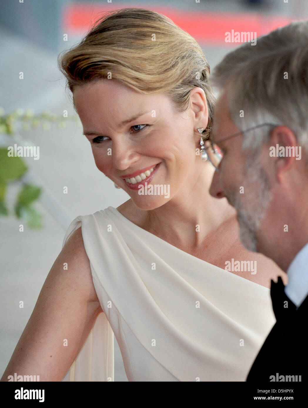 Princess Mathilde and Prince Filip of Belgium attending the concert for ...