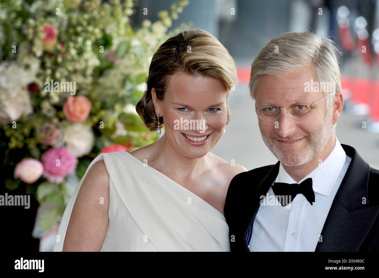 Princess Mathilde and Prince Filip of Belgium attending the concert for ...