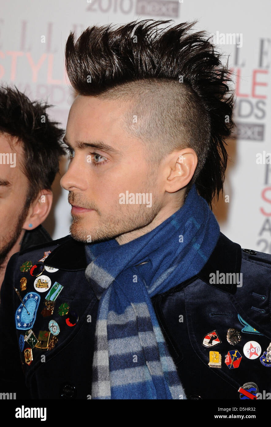 US actor and singer Jared Leto arrives at the 2010 ELLE Style Awards at ...
