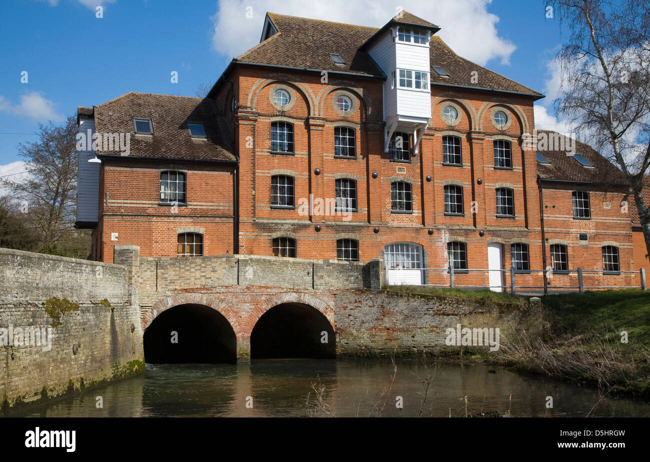 Hawks Mill watermill built 1884 now converted to housing, Needham ...
