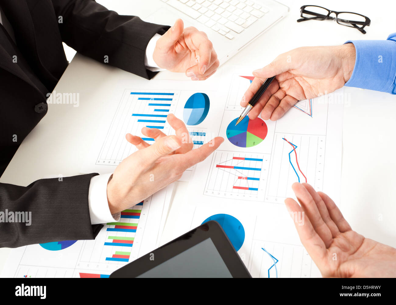 Business people at work during a meeting Stock Photo - Alamy