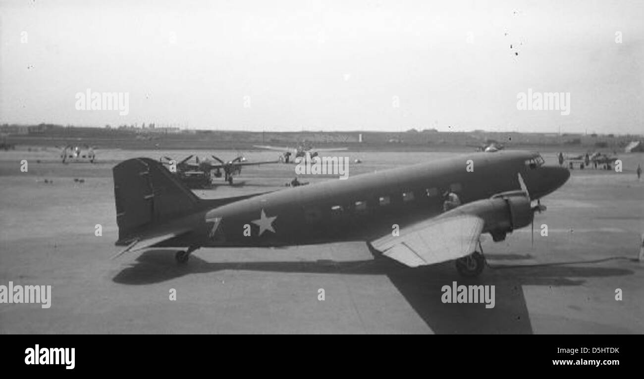 The Douglas C-47, serial number ---59, is a military transport aircraft ...