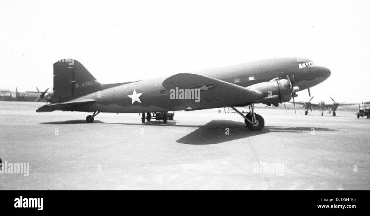 The Douglas C-49D, serial number 42-43624, is shown here at Hammer ...