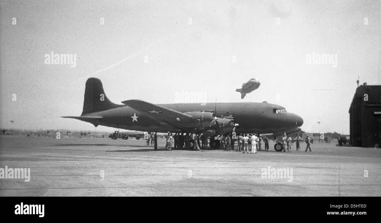 The Douglas C-54 aircraft, serial number 42-32936, displayed at Hammer ...