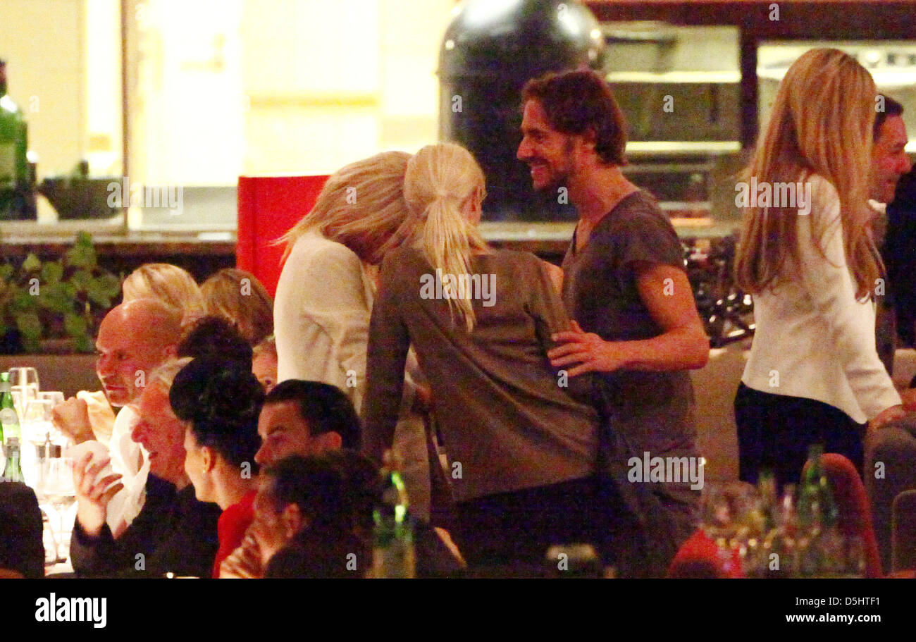 Germany's Next Topmodel jury member Thomas Hayo having dinner at Grill ...