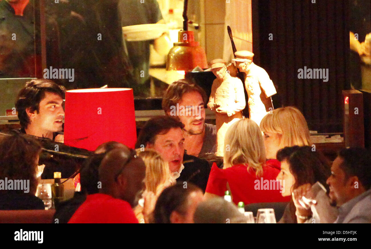 Germany's Next Topmodel jury member Thomas Hayo having dinner at Grill ...