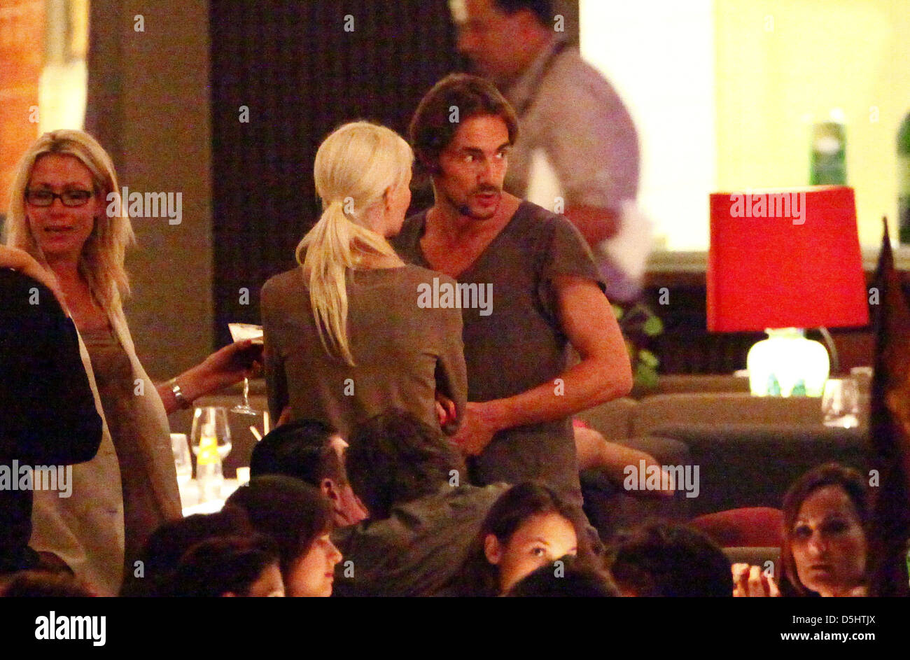 Germany's Next Topmodel jury member Thomas Hayo having dinner Grill ...