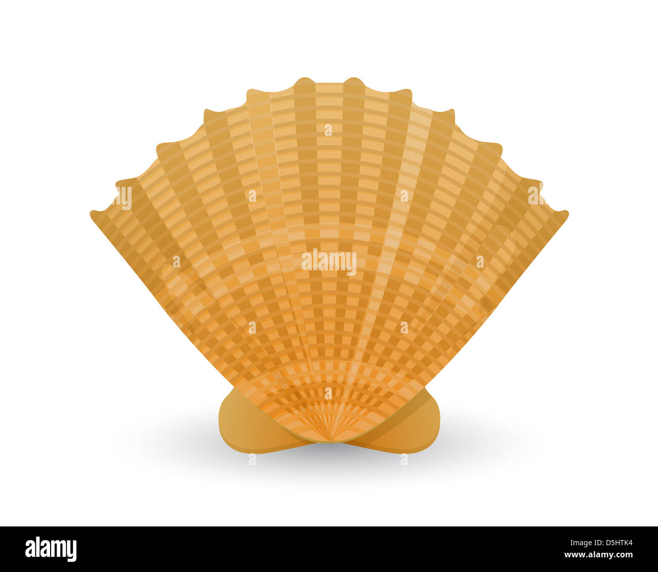 Shell icon over white background Stock Photo - Alamy