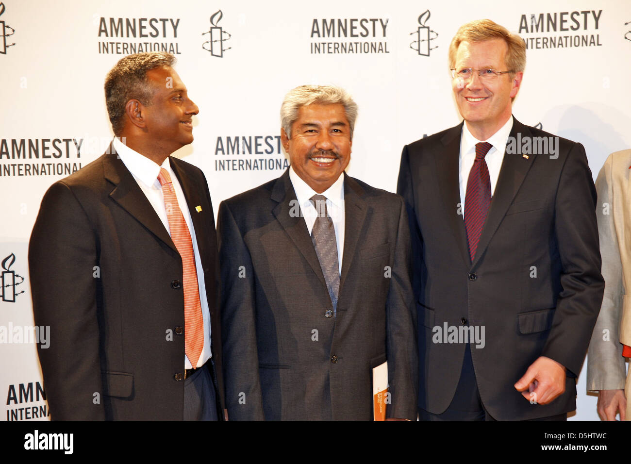 Christian Wulff, Abel Barrera and Salil Shetty at 50th anniversary of ...