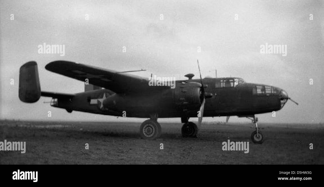The North American B-25B Mitchell, an American bomber used in World War ...