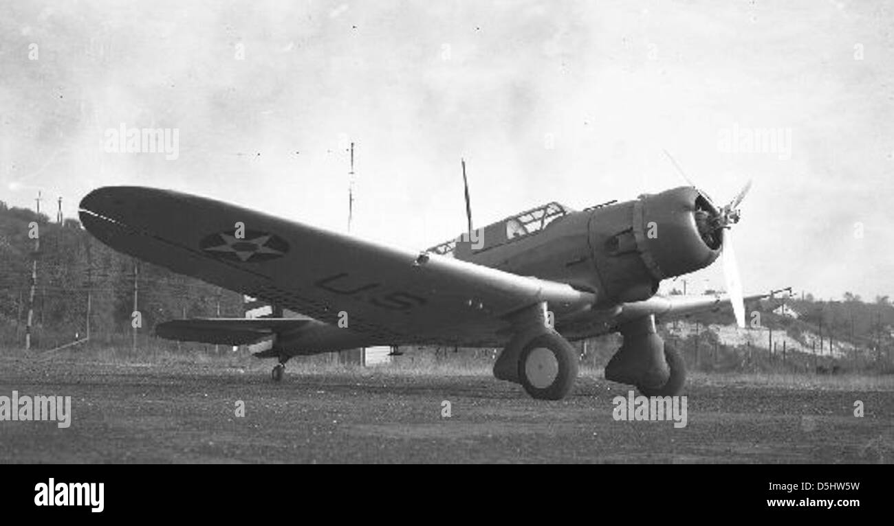The Northrop A-17, a ground-attack aircraft, is shown here at Boeing ...