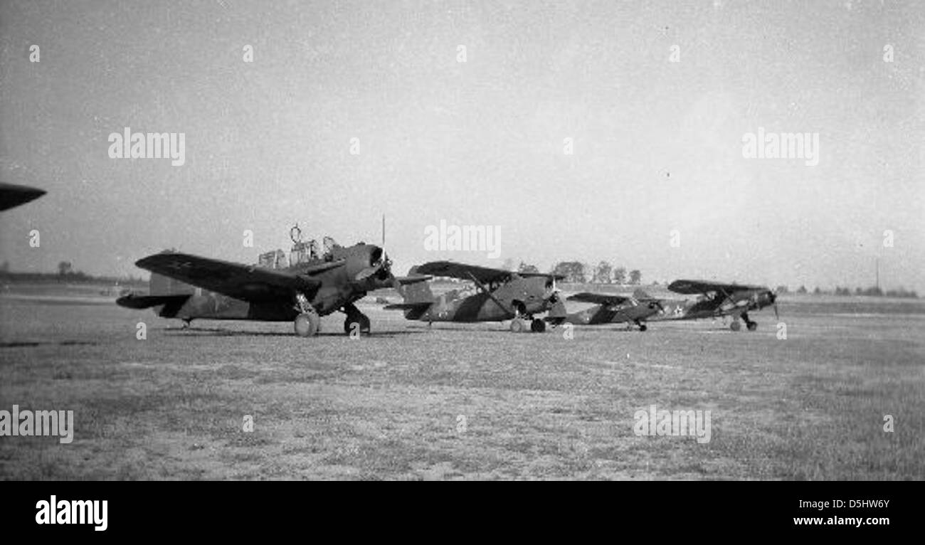 In 1941, observation planes were lined up for war games, which played ...