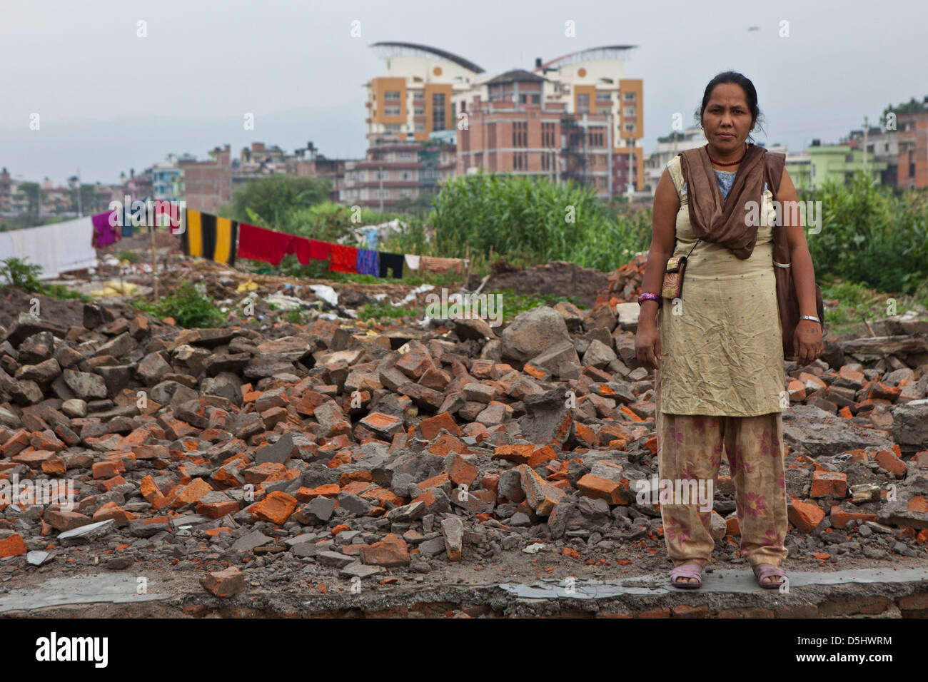 United Nations Park, in Paurakhi Basti, Kathmandu, Nepal. Once a slum ...
