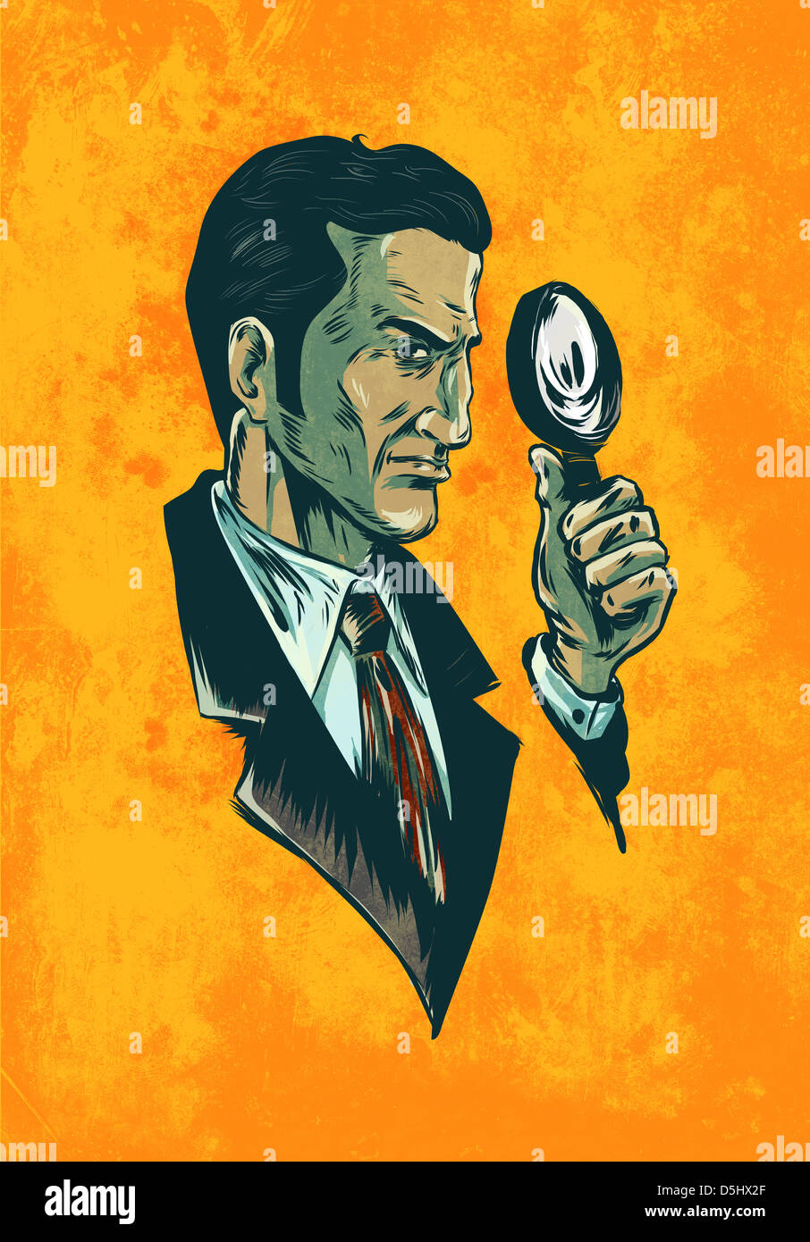 Detective magnifying glass hi-res stock photography and images - Alamy