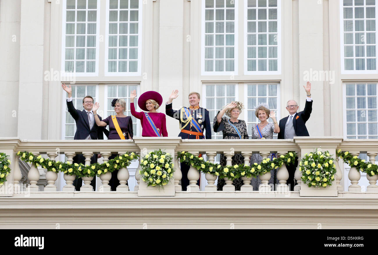 Dutch royal family members Prince Constantijn (L-R), Princess ...
