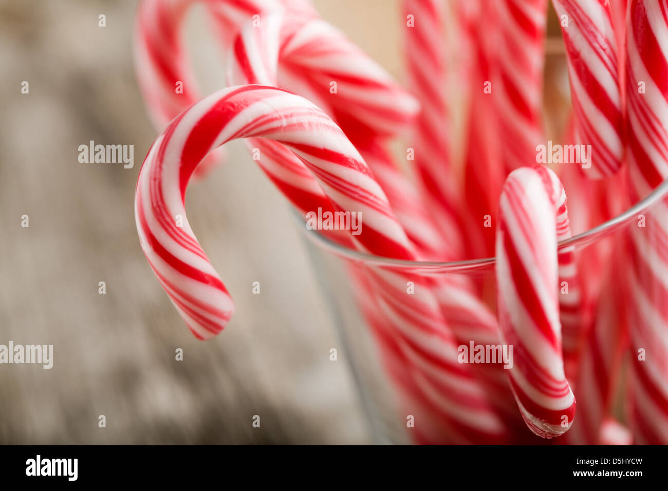 Candy canes with red and white stripes Stock Photo - Alamy